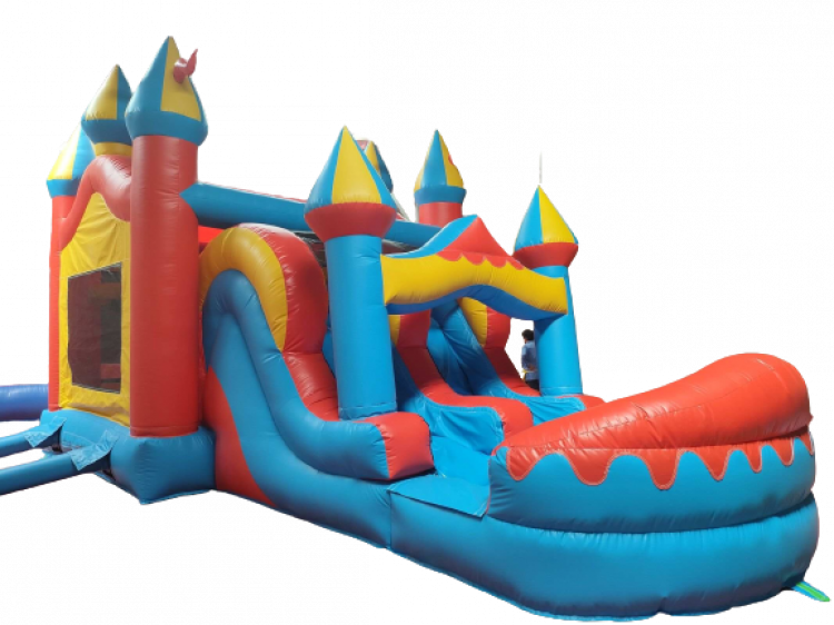 Wet/Dry Carnival Castle Combo - Space Coast Party Rentals Palm Bay FL